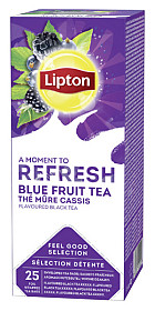 Thee Lipton Refresh blue fruit tea 25x1.5gr | Timmers Verpakkingen